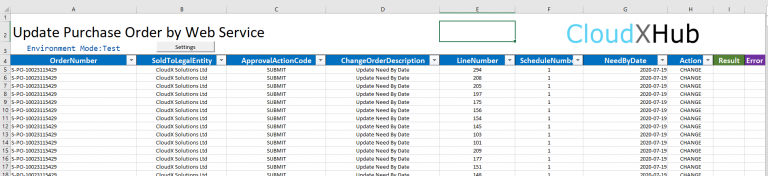 CloudXHub - Oracle Fusion Integrator, FBDI Template Customerisation